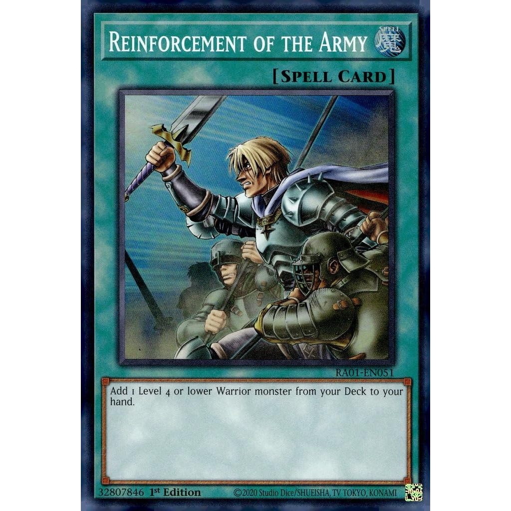 Thẻ bài YUGIOH - Reinforcement of the Army - RA01-EN051 - Super Rare ...