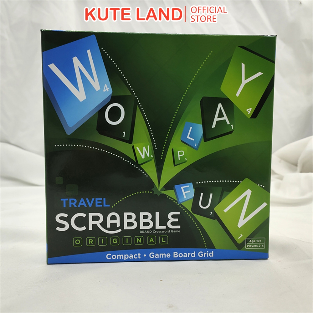 Trò chơI xếp chữ Tiếng Anh Thông Minh Board Game Scrabble Compact ...