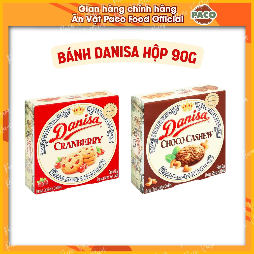 [SỐ LƯỢNG CÓ HẠN] BÁNH DANISA CHÍNH HÃNG VỊ SOCOLA HẠT ĐIỀU/NAM VIỆT ...