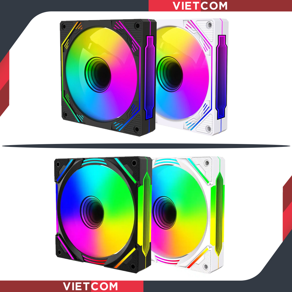 Quạt Tản Nhiệt, FAN LED RGB LC-10, LC-20, LC-30 - Phiên bản gió thổi ...