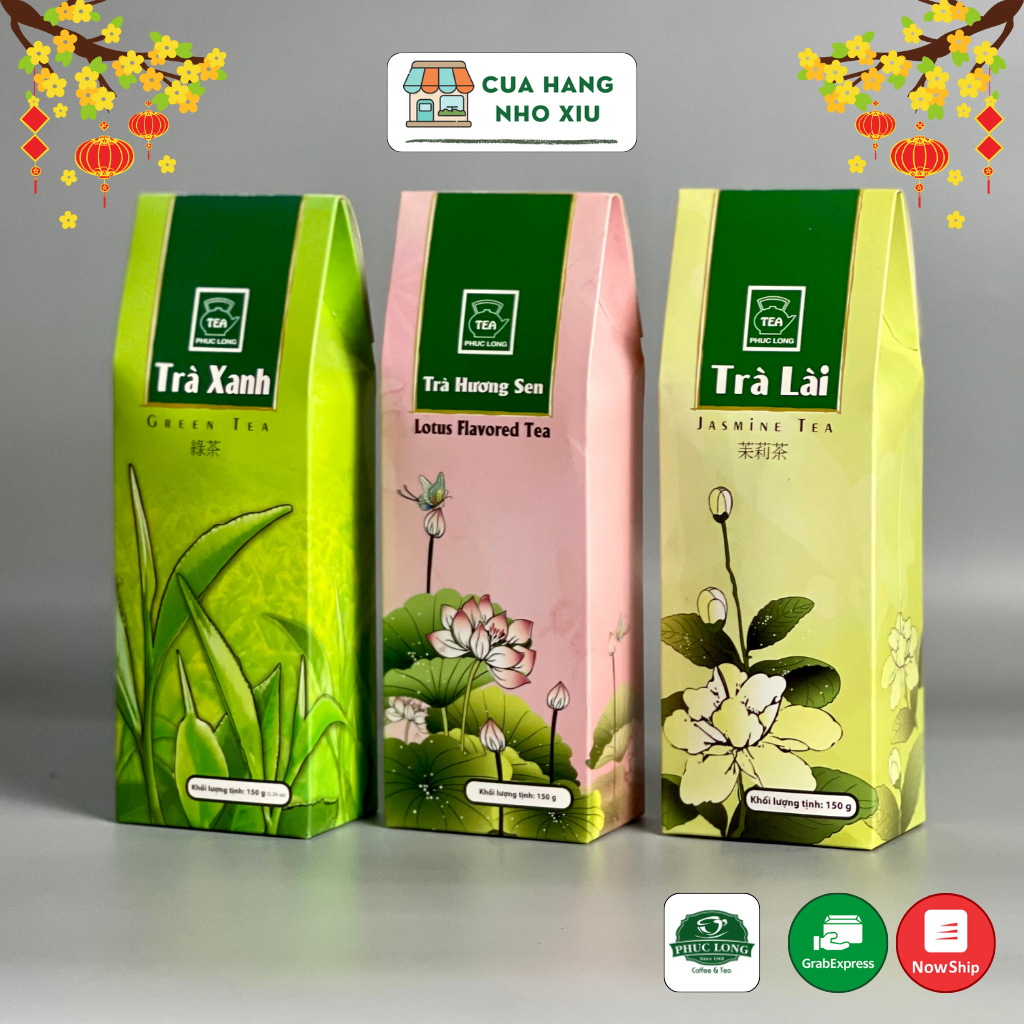 Trà Hộp Giấy Phúc Long 150g - Trà Xanh | Sen | Lài | Shopee Việt Nam