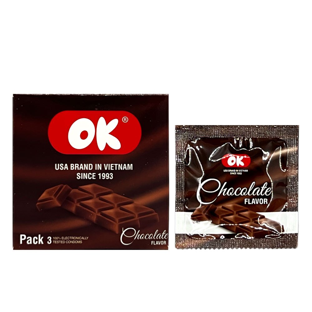 Bao cao su gia đình OK Chocolate hộp 144 chiếc tiêu chuẩn Mỹ giá rẻ ...