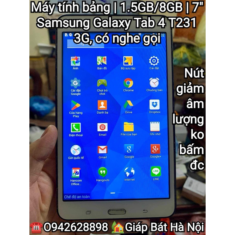 [Đã qua sử dụng] Máy tính bảng Samsung Galaxy Tab 4 T231 (1.5GB/8GB) | Shopee Việt Nam