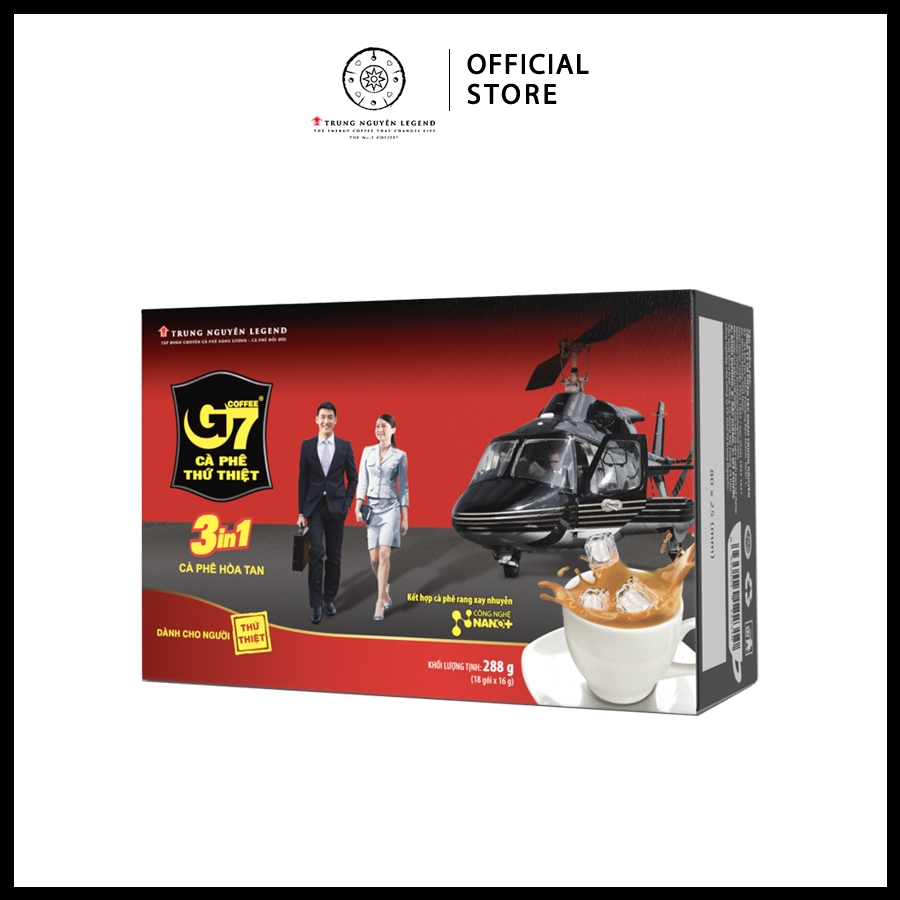 Trung Nguyên Legend - Cà phê sữa hòa tan G7 3in1 - Hộp 18 sticks x 16gr (gói dài) | Shopee Việt Nam