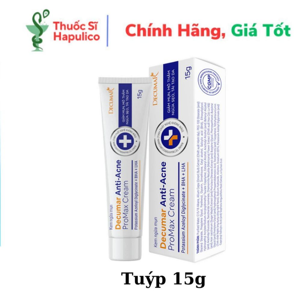 [DECUMAR] Kem Chấm Mụn Giúp Giảm Sưng Viêm & Mờ Thâm Sẹo Tối Ưu Anti ...