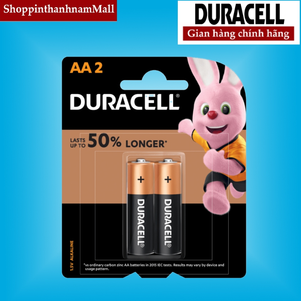 Pin AA Duracell Coppertop Alkaline Cao Cấp Vỉ 2 Viên Chính Hãng ...
