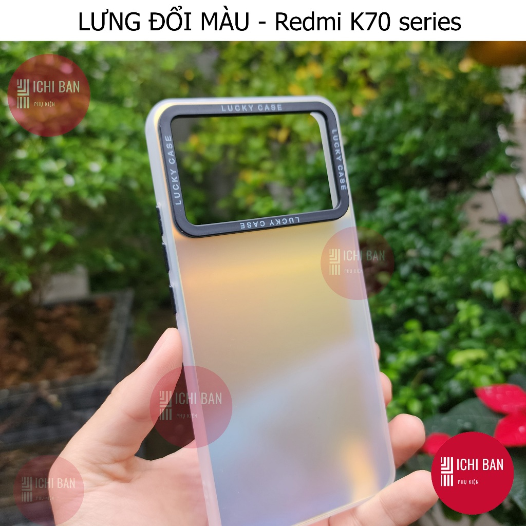 Ốp Lưng Đổi Màu Redmi K70/ K70 Pro, Redmi K60/ K60 Pro/ K60 Ultra Lưng Cứng Mờ Chống Bám Vân Tay ...