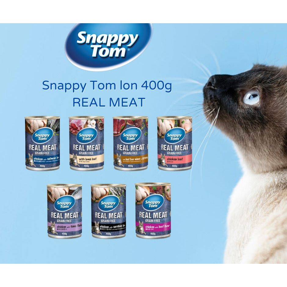 PATE SNAPPY TOM REAL MEAT LON 400G | Shopee Việt Nam