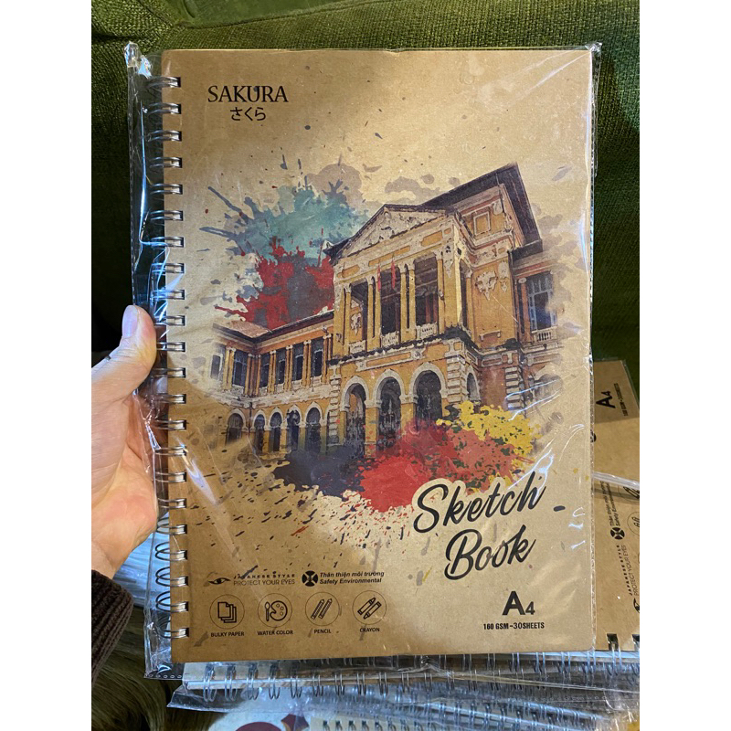 sổ vẽ kí họa 180gsm vẽ chì☘️vẽ nước🌸vẽ màu🍄bút sắt🌺chì than | Shopee ...