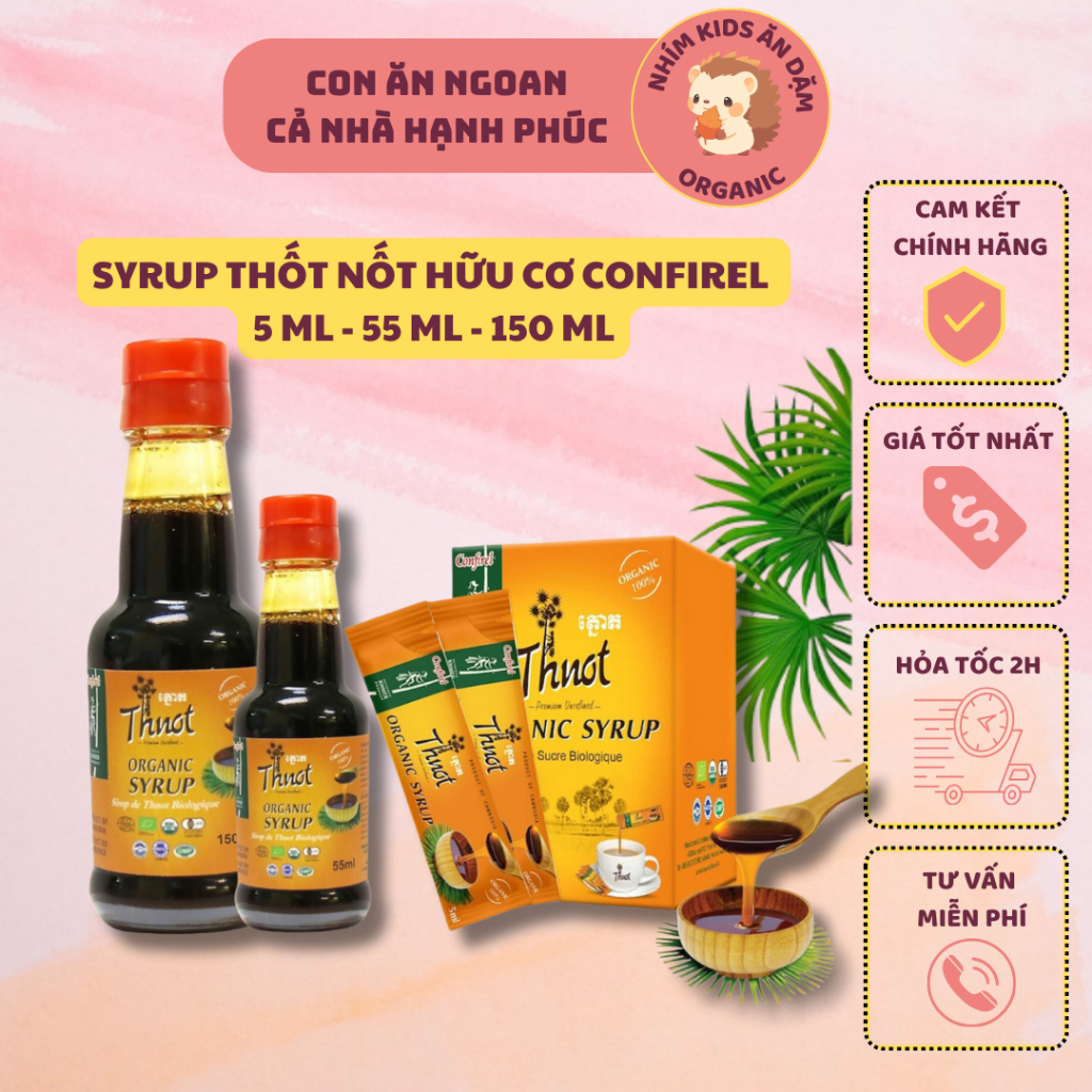 [Date T12/2025] Mật Syrup Thốt Nốt Hữu Cơ Confirel Campuchia | Shopee ...