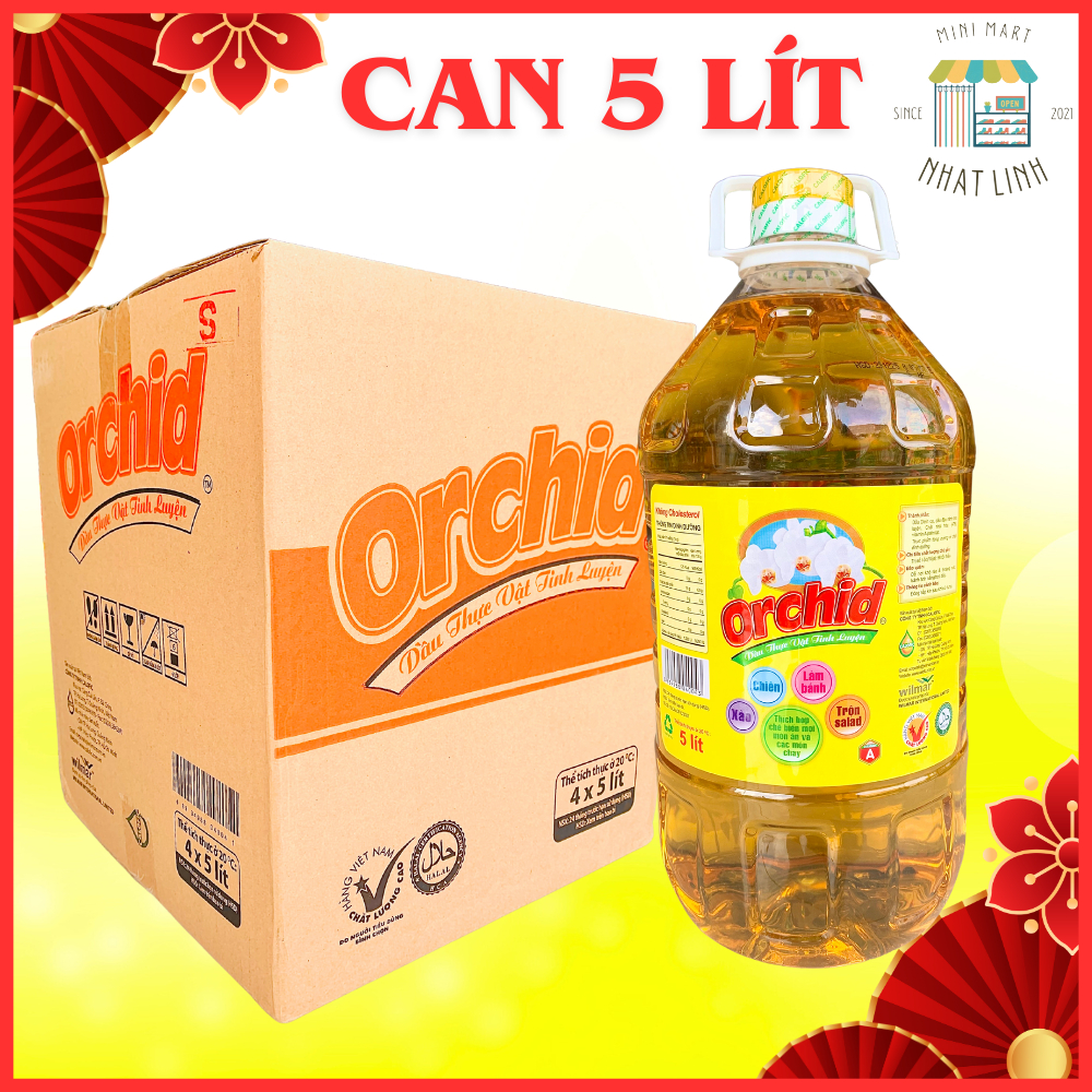 Dầu Thực Vật ORCHID Can 5L Chính Hãng | Shopee Việt Nam