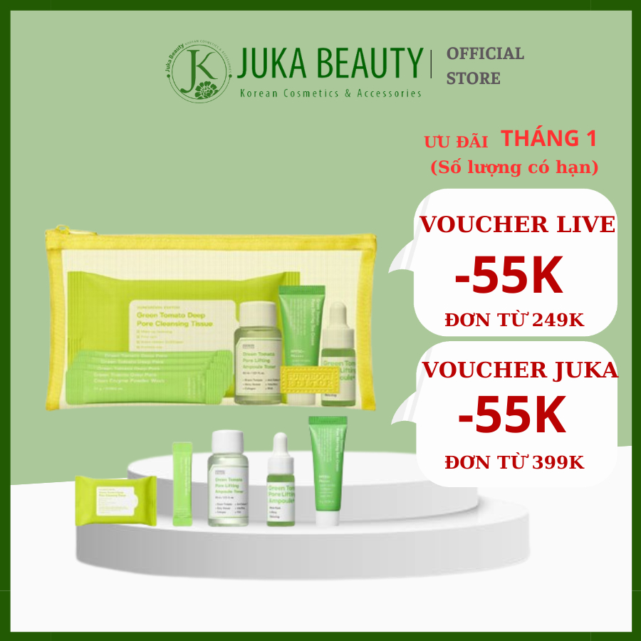 (SALE LỖ) (TÁCH BÁN LẺ) Kit du lịch Sungboon Editor Green Tomato Travel ...