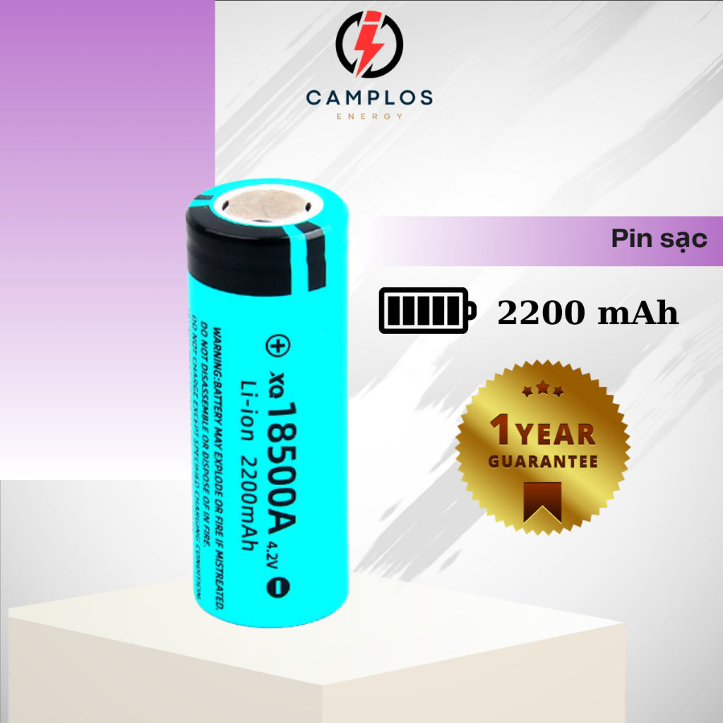 Pin sạc tích điện cho đèn pin mini siêu sáng MK3A Camplos tiêu chuẩn ...