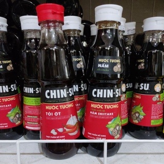 Nước tương Chinsu nấm Shiitake/ nước tương chinsu tỏi ớt chai 330ml | Shopee Việt Nam
