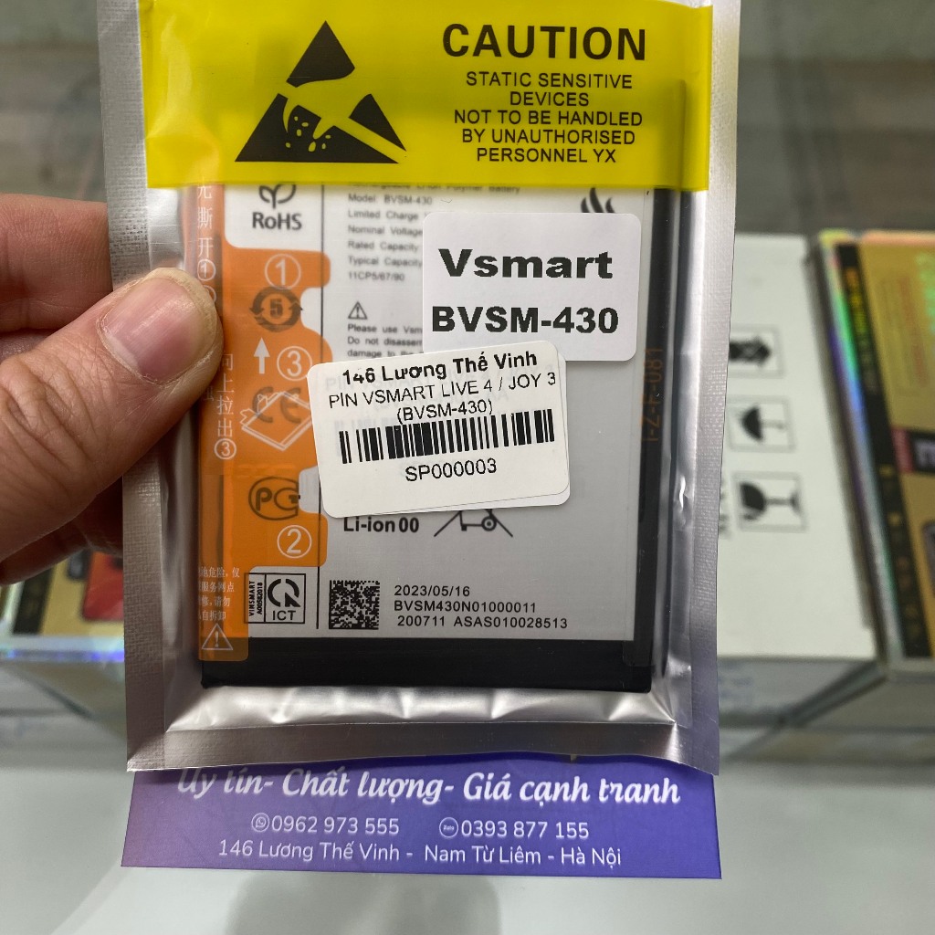 Pin Vsmart Live 4 / Joy 3 V640 (BVSM-430) loại 1 | Shopee Việt Nam