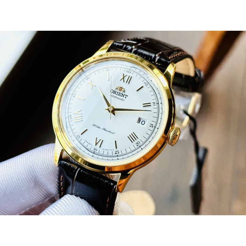 ĐỒNG HỒ NAM CHÍNH HÃNG Orient FAC00007W0 Automatic Bambino Gen 2 Gold ...