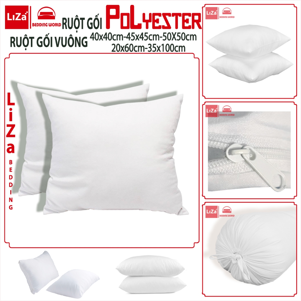 Ruột Gối Sofa Kích Thước 40x40 - 45x45 - 50x50 Bông Gòn Kháng Khuẩn 15D ...