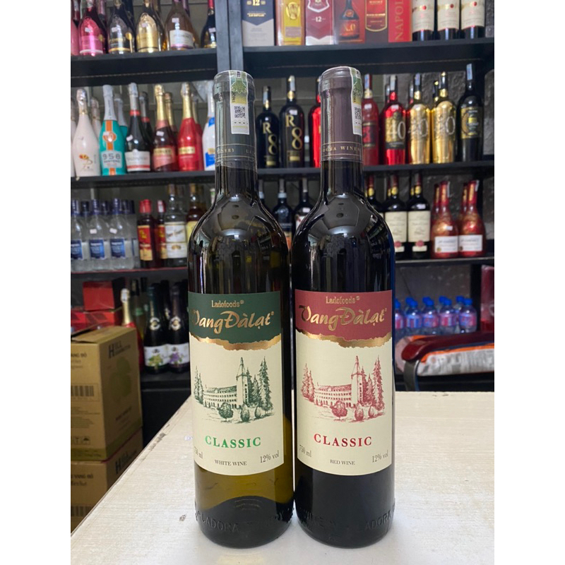 Thùng x 6 Chai Vang Đà Lạt CLASSIC 12% 750ml | Shopee Việt Nam