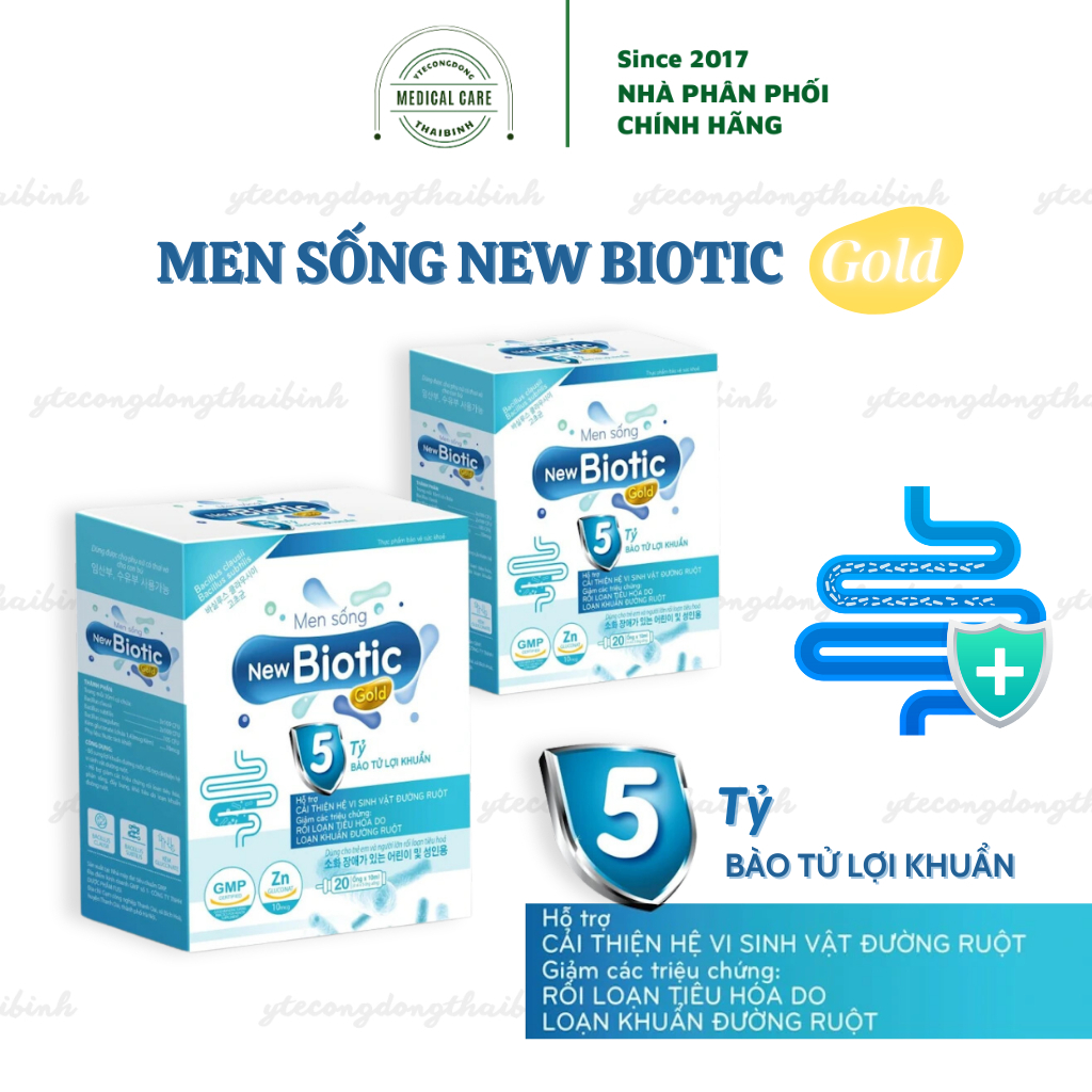 Men sống NEW BIOTIC GOLD bổ sung lợi khuẩn, cân bằng hệ tiêu hóa dành ...