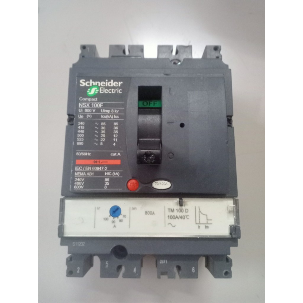 CẦU DAO/ APTOMAT TỰ ĐỘNG MCCB SCHNEIDER NSX100F 3P 80A , NSX100F 3P 50A ...