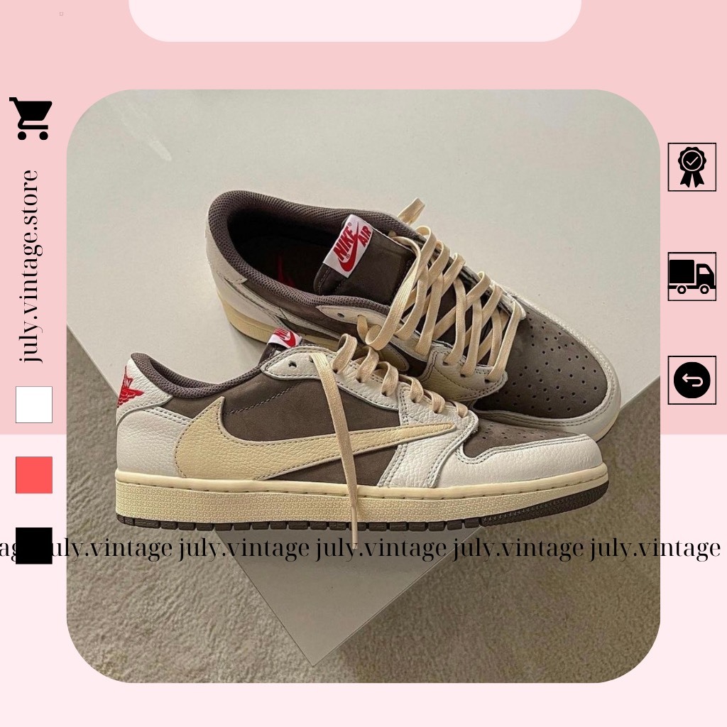 Giày Sneaker JD1 Low Travis Scott Reverse Mocha Da Phấn Bản Best ...