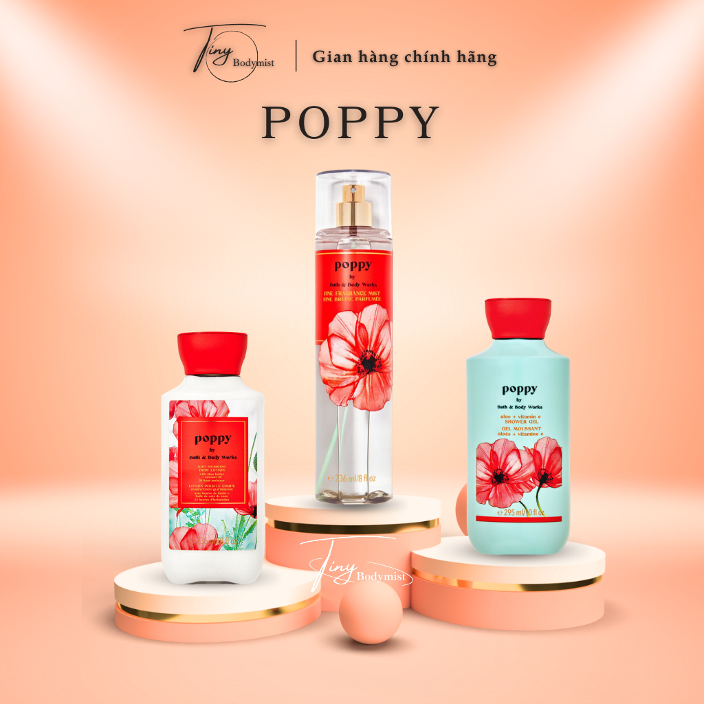 Xịt Thơm Toàn Thân Poppy Body Mist Bath and Body Works 36ml - 236ml ...