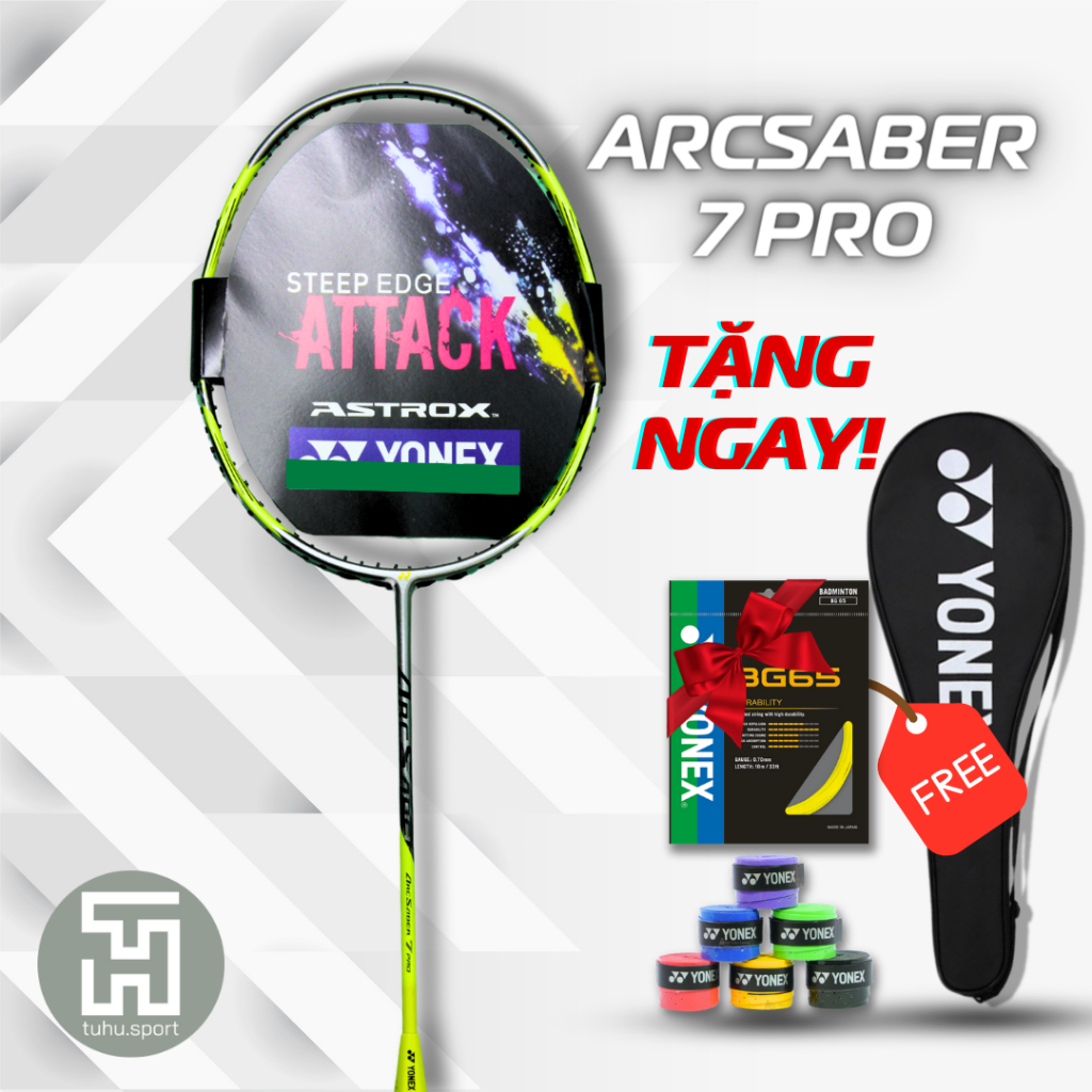 Vợt Cầu Lông Giá Rẻ Arc 7 Pro Khung 100% Carbon Căng Sẵn 10 KG Nhẹ, Bền ...