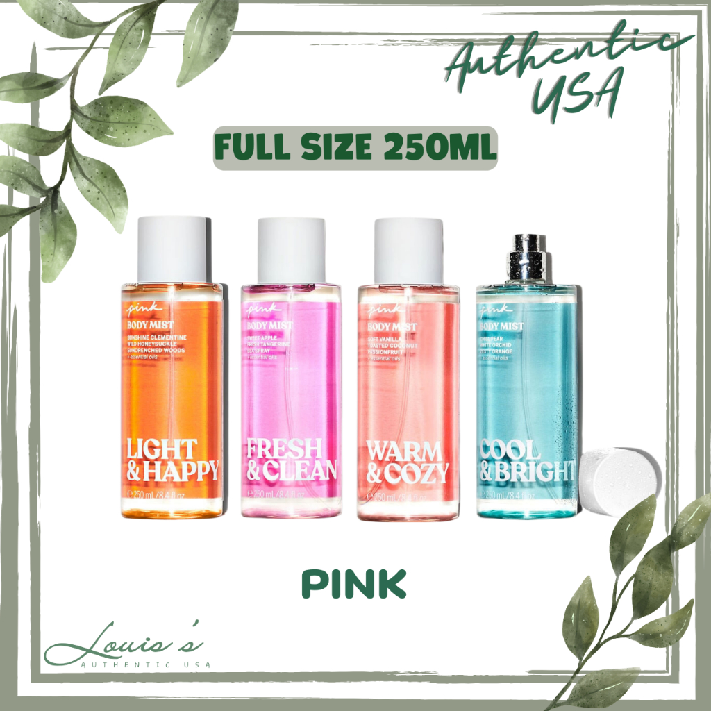 [ FULL ] Body mist PINK WARM COZY | COOL | FRESH CLEAN LIGHT HAPPY ...