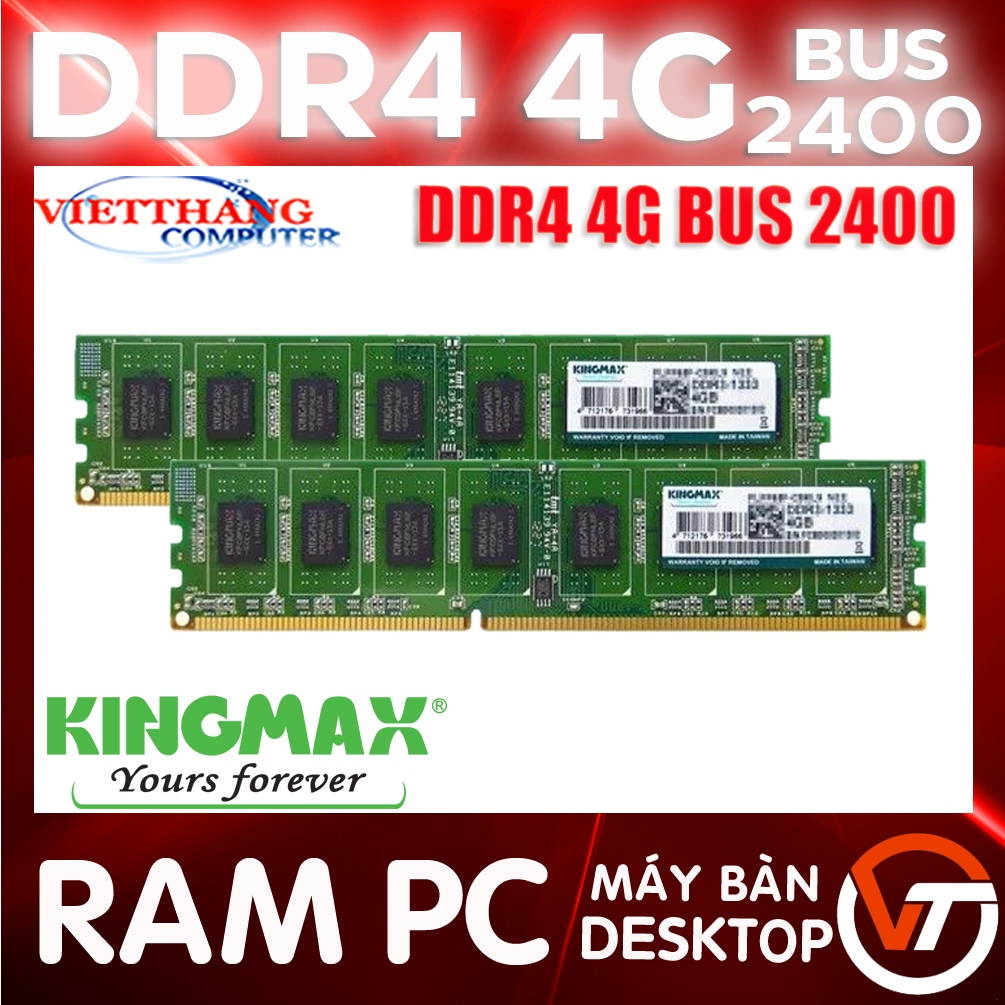 Bộ nhớ trong - Ram DDR4 4G Bus 2400 Kingmax ( Cũ - 2nd ) | Shopee Việt Nam