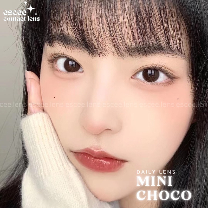 1 Cặp Lens kính áp tròng Mini Choco - nâu choco tự nhiên trong trẻo ...