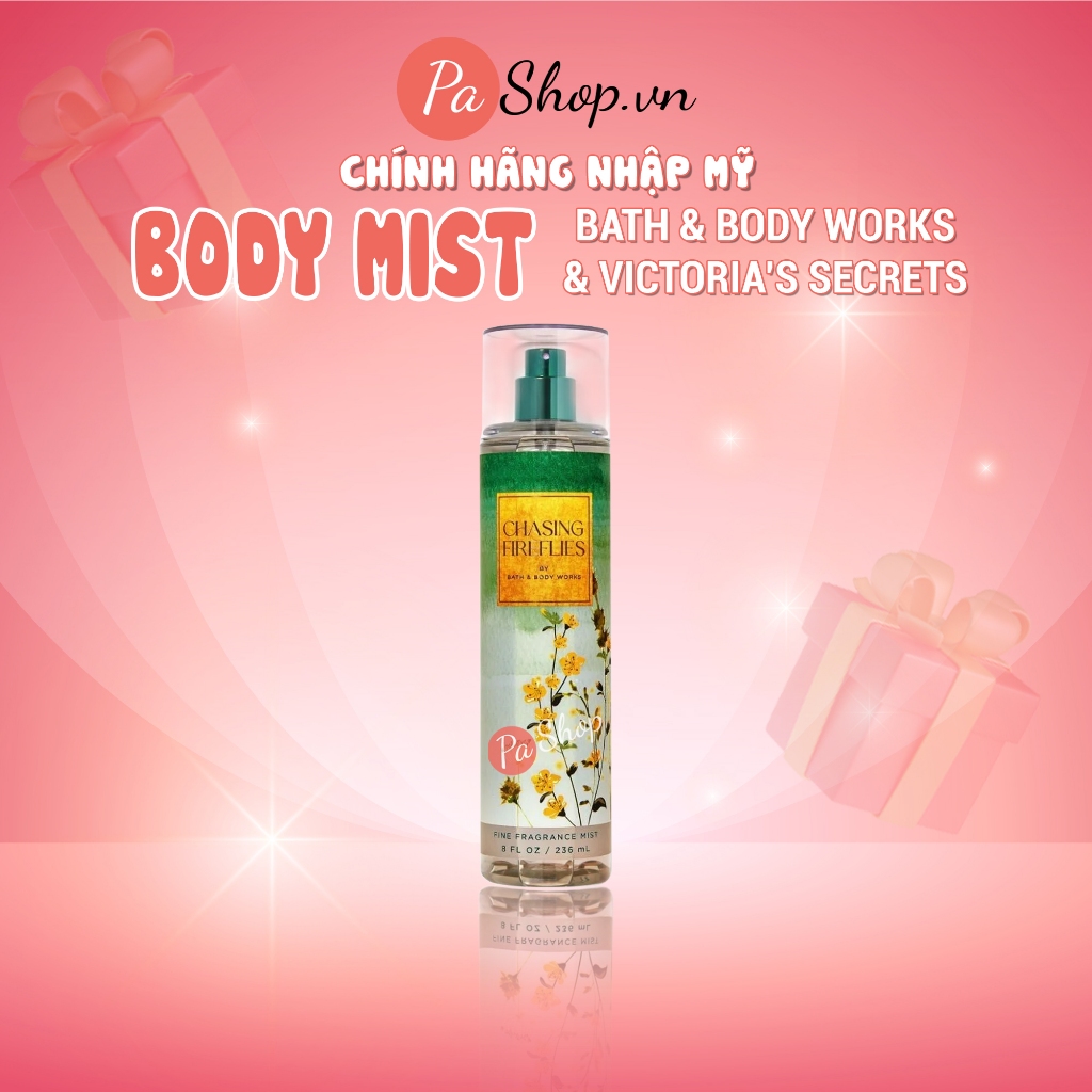 Body mist Chasing Fireflies xịt thơm toàn thân | Shopee Việt Nam