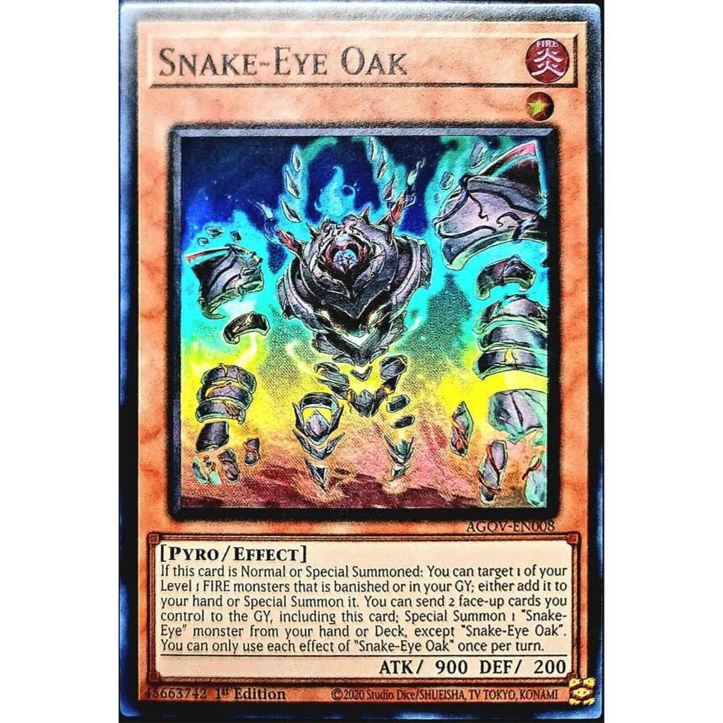 Lá bài thẻ bài Yugioh Snake Eye Oak - super rare - Tặng bọc bài nhựa ...