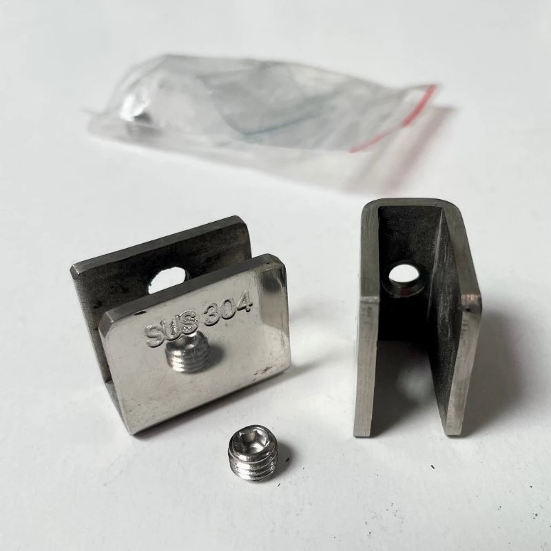 Bát U Inox SUS304 - Kẹp Kính Vuông Chữ U Bản 3cm Hàng Dày | Shopee Việt Nam