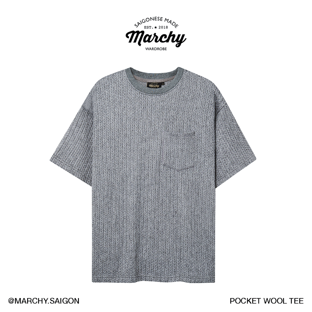 MARCHY - Pocket Wool Tee - Áo Thun Len | Shopee Việt Nam