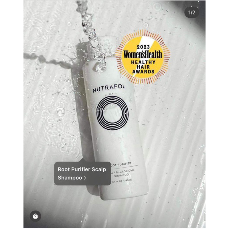 [combo 10 gói = 70ml ] Nutrafol Root Purifier Scalp dầu gội đầu dành cho tóc yếu có dấ.u hiệ.u ...