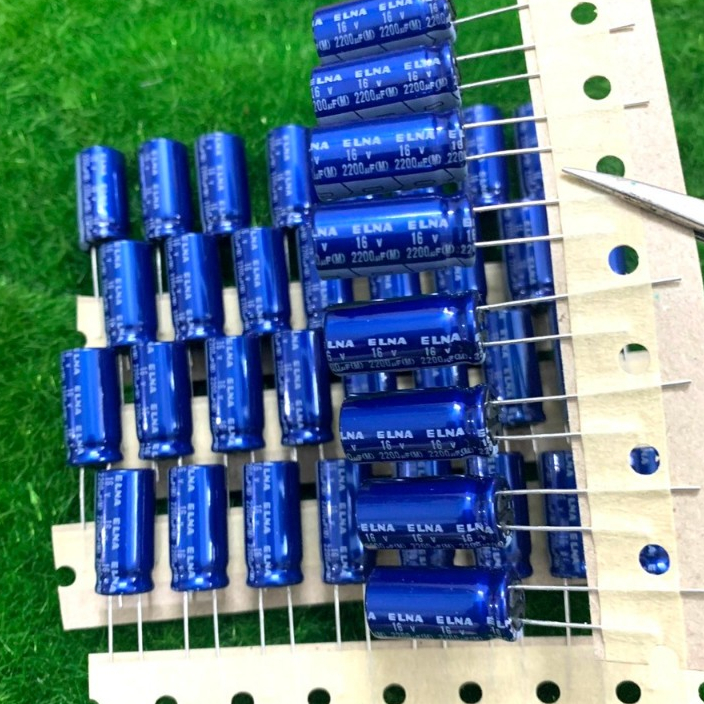 TỤ ELNA RE3 16V 2200UF , 16V2200UF , 2200UF16V , 2200UF 16V ( 10x21x5mm ...