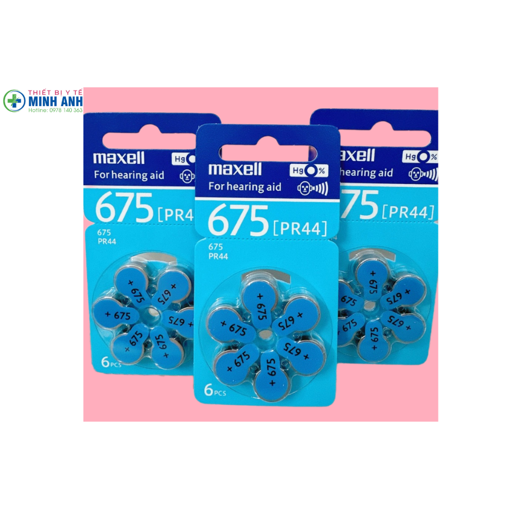 Pin Trợ Thính 675 PR44 Chính Hãng maxell Vỉ 6 Viên | Shopee Việt Nam