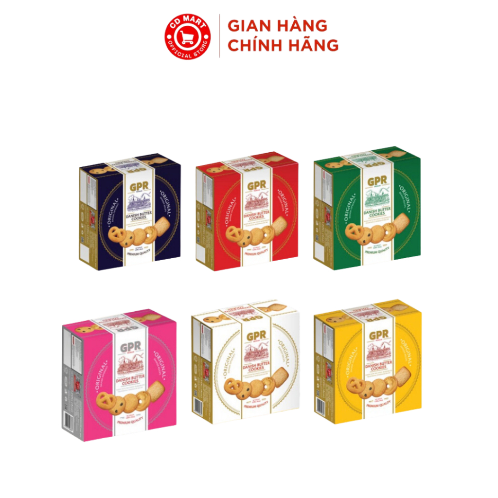 Bánh quy bơ nhập khẩu cao cấp GPR Danish Butter Cookies 120G | Shopee ...