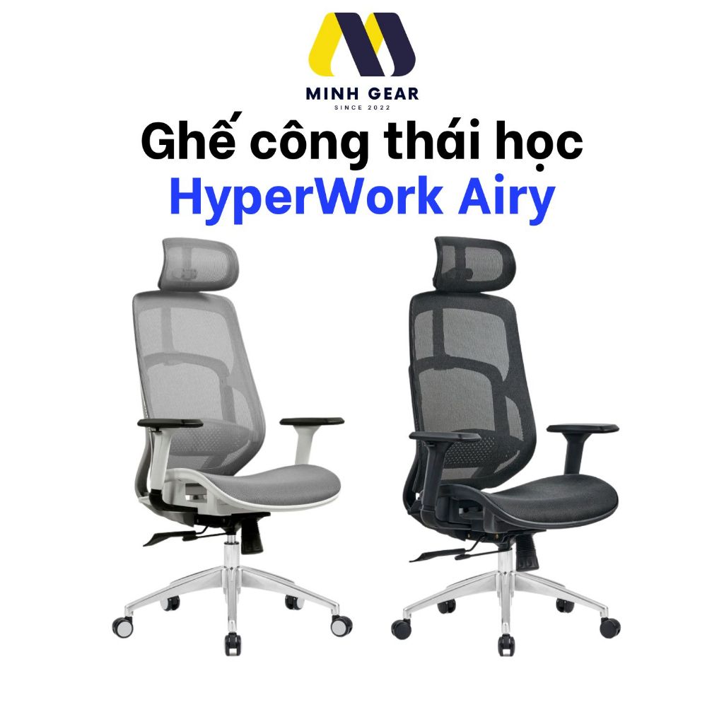 Ghế công thái học HyperWork Airy | Shopee Việt Nam