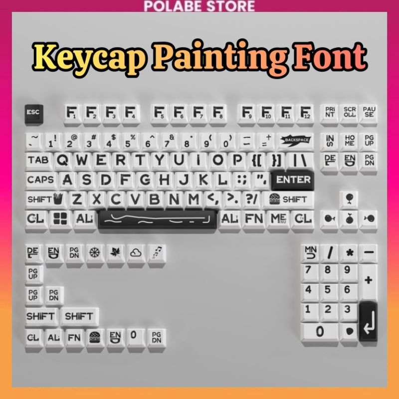 Keycap ASA Pudding Summer Raindrop profile bàn phím cơ Polabe Store ...