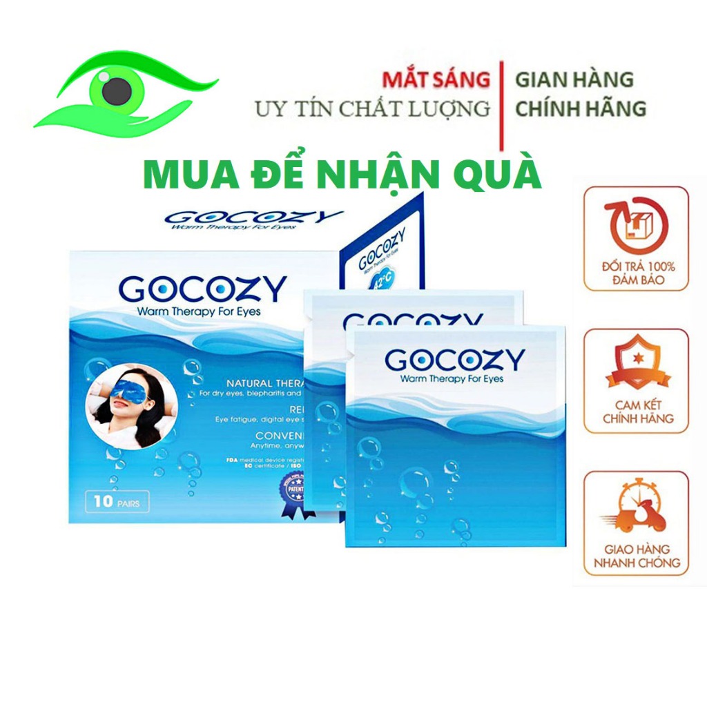 MIẾNG CHE MẮT CHƯỜM ẤM GOCOZY [CHÍNH HÃNG]- Hộp 10 miếng - Chườm Ấm Mắt ...
