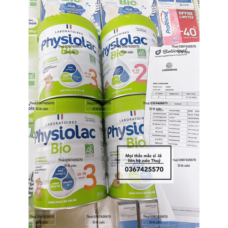 Sữa Physiolac Bio Pháp 800g (2026- full bill) | Shopee Việt Nam