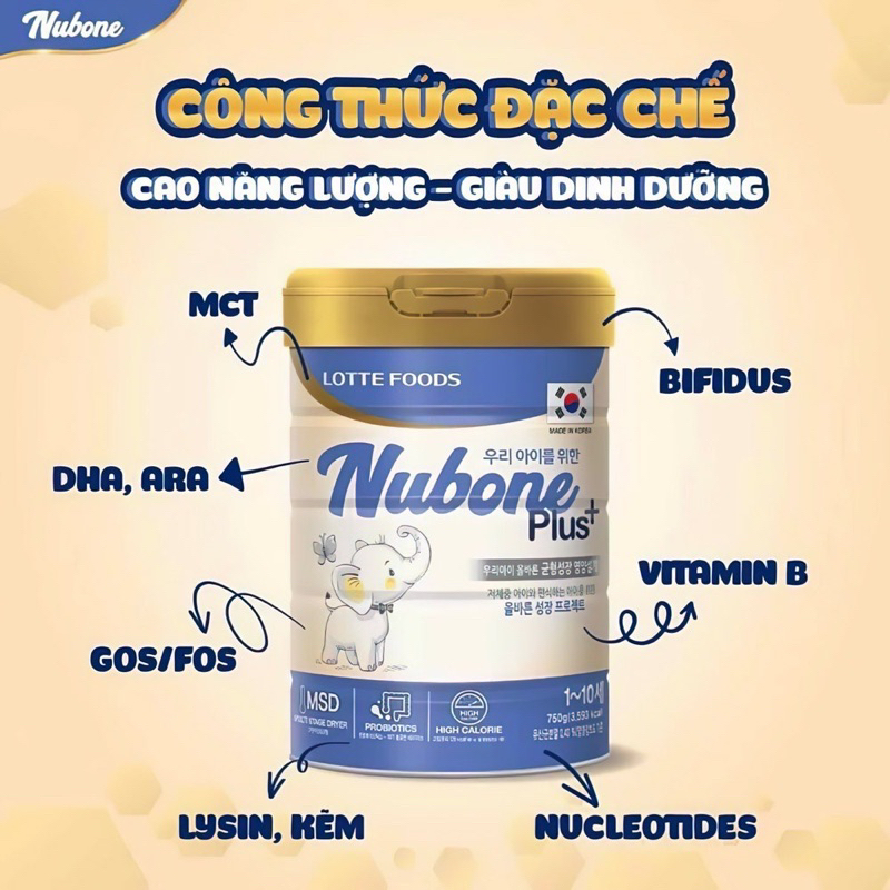Sữa hộp Nubone Plus+ 750g | Shopee Việt Nam