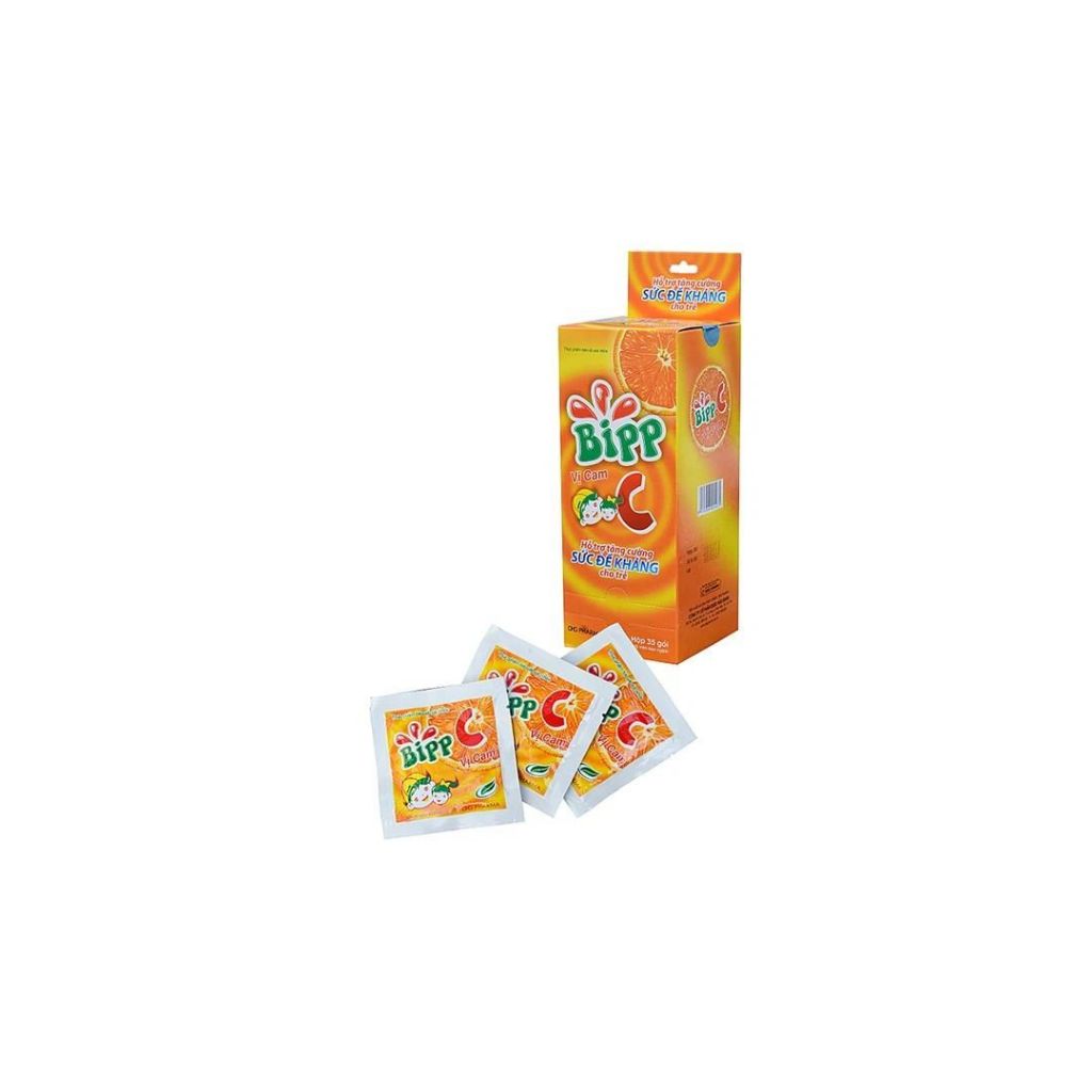 Viên ngậm Bipp C vị cam DHG hỗ trợ tăng cường sức đề kháng hộp 35 gói ...