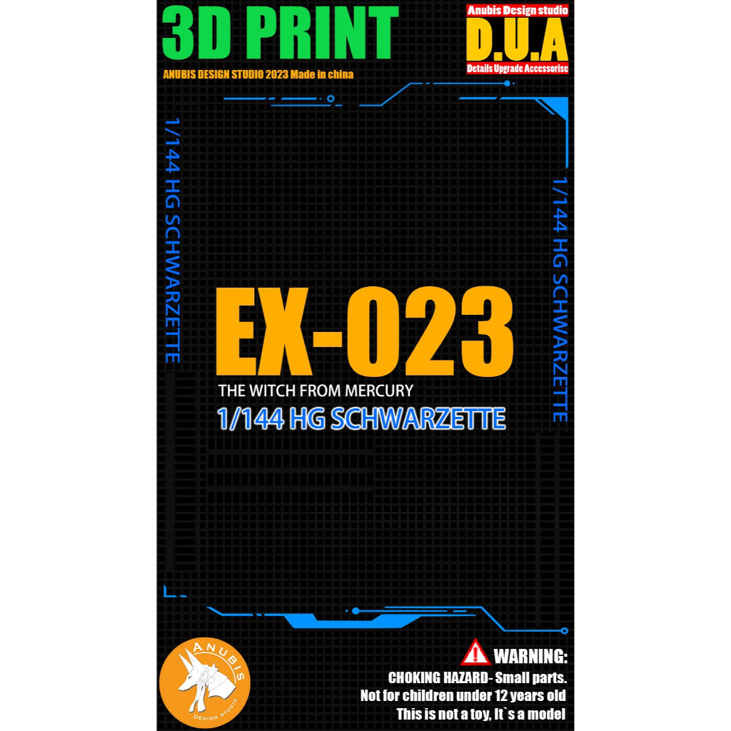 PHỤ KIỆN MOD ANUBIS - MÔ HÌNH IN 3D - EX-023 - 1/144 HG SCHWARZETTE TWFM | Shopee Việt Nam