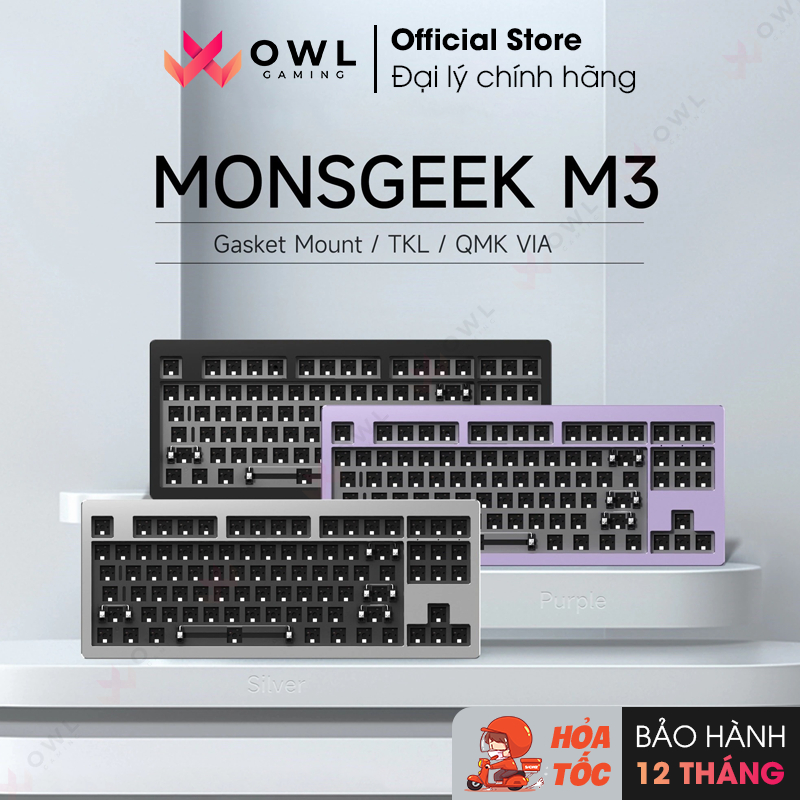 [Bản chính hãng] Kit bàn phím cơ MonsGeek M3 QMK (Mạch xuôi – QMK/VIA – PCB Stab) | Shopee Việt Nam