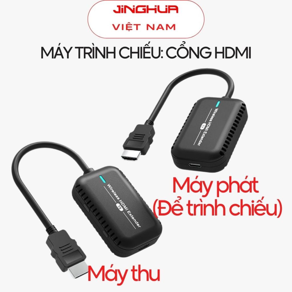 Thiết bị kết nối HDMI không dây JINGHUA JH 2024 trình chiếu không cần ...