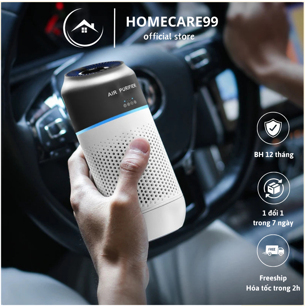 Máy lọc không khí ô tô thông minh, khử mùi, diệt khuẩn, tạo ion âm, bộ lọc HEPA PM2.5 OEM XW-02 ...