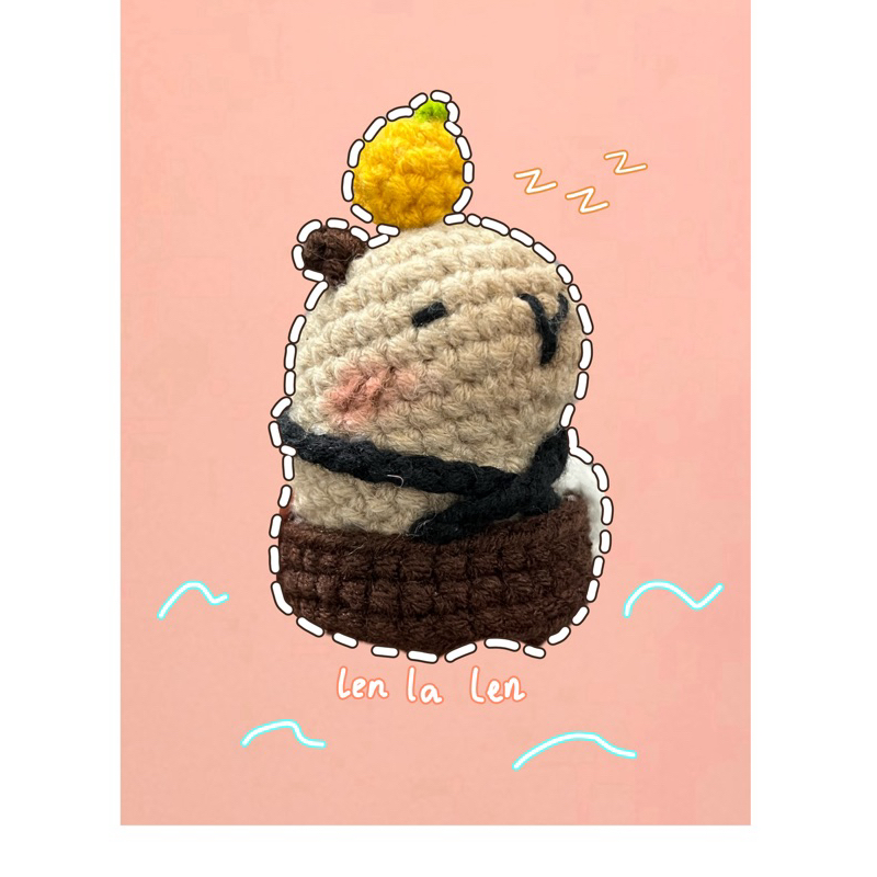 capybara tắm tiên len handmade có trái cam trên đầu | Shopee Việt Nam
