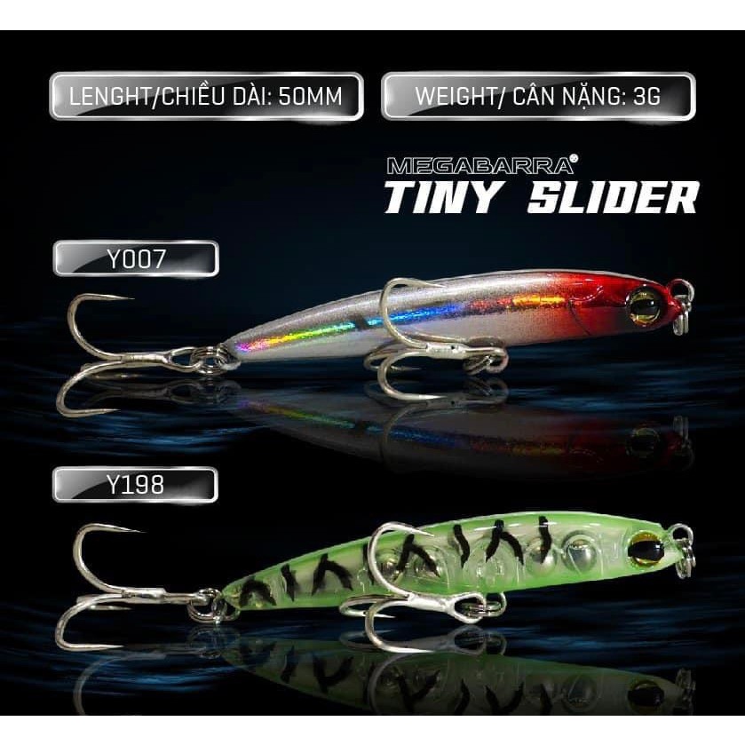 [HCM] Mồi lure Megabarra Tiny Slider - 50mm - 3gram | Shopee Việt Nam